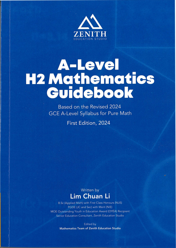 A-Level H2 Mathematics Guidebook – Adept Learning Pte Ltd